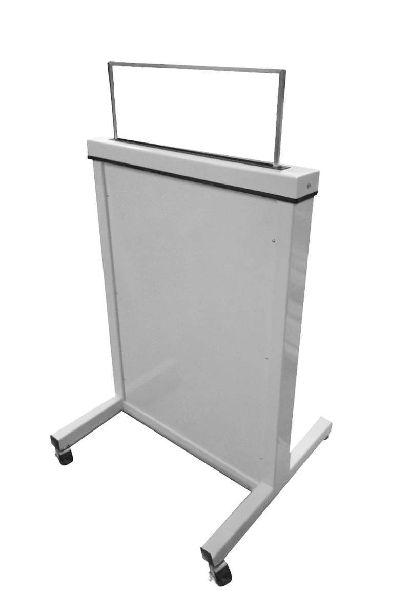 Adjustable Height Mobile Leaded Barrier | Techno-Aide LB-7429